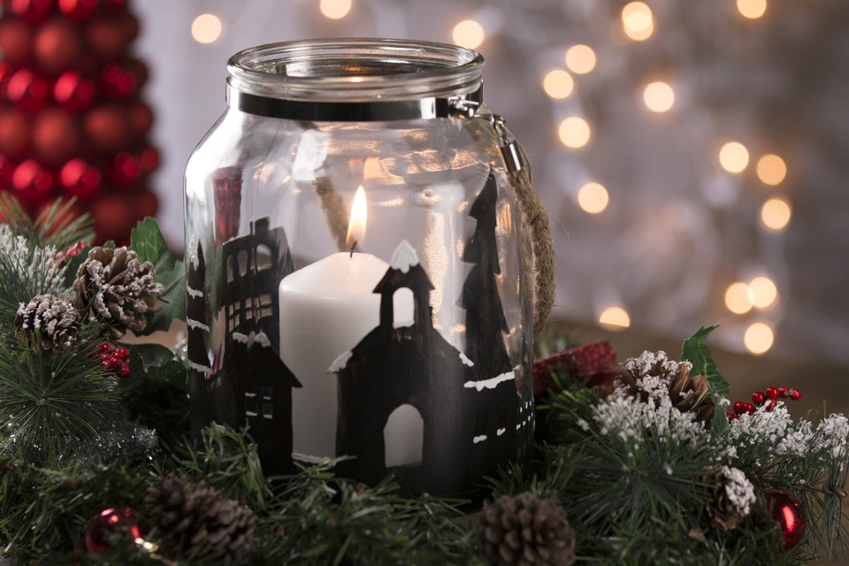 Cómo hacer un quinqué para navidad